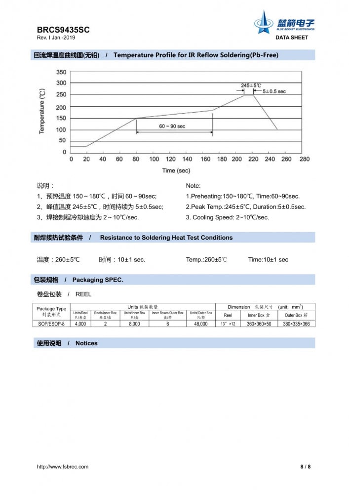 BRCS9435SC datasheet page 8