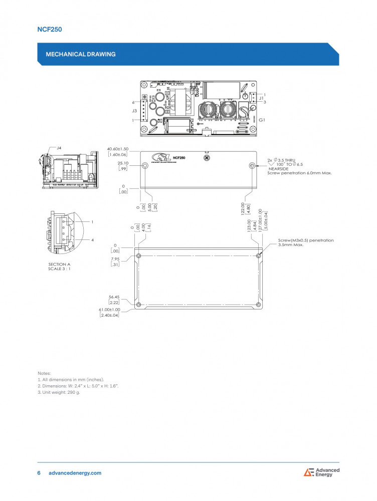 NCF250 datasheet page 6