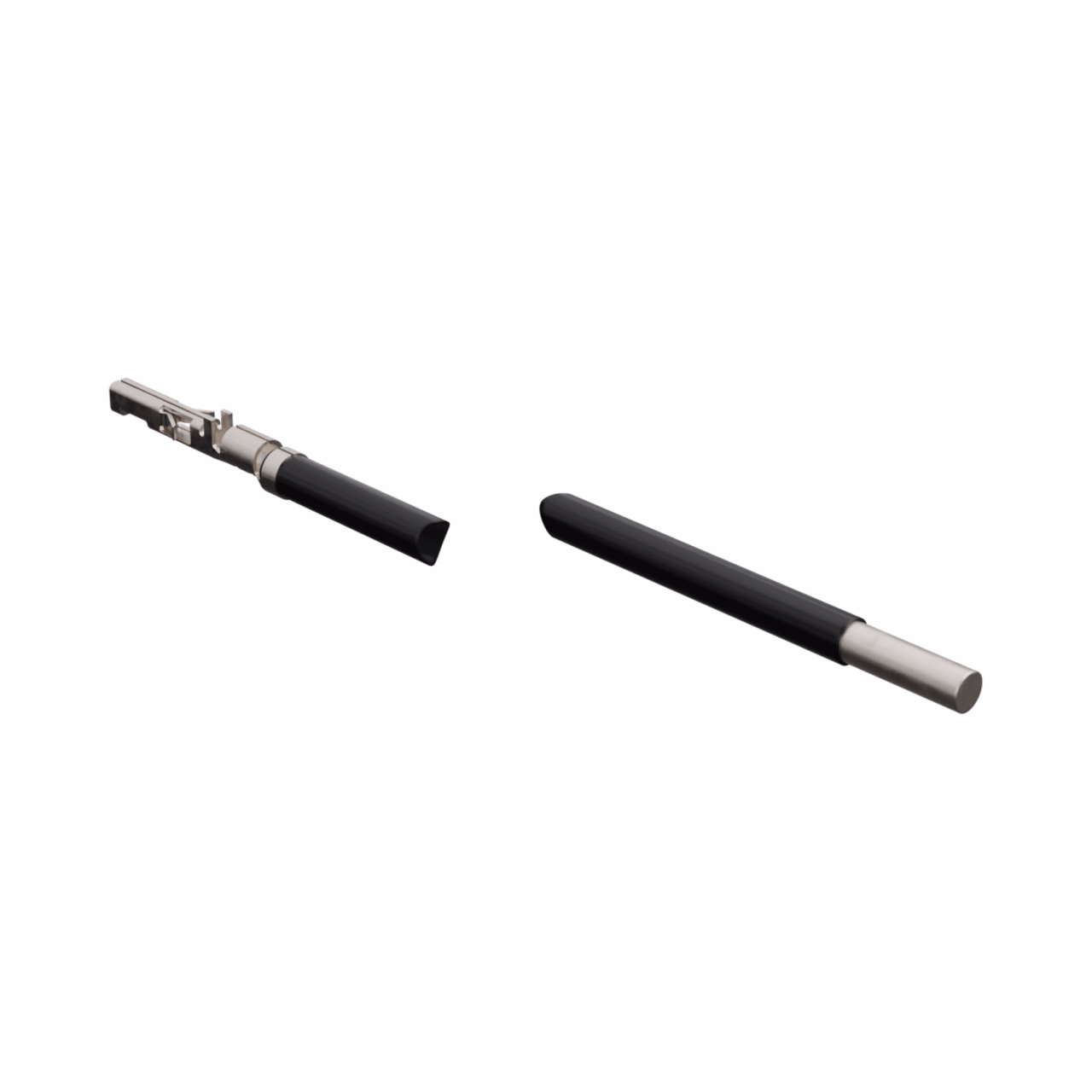 Pre-Crimped Lead Micro-Fit 3.0 Female-to-Pigtail, Tin (Sn) Plating, 75.00mm Length, 18 AWG, Black for sale