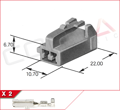 YAZAKI 7282-3885-30 Rectangular Connector Housing