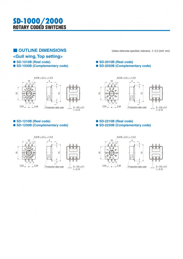 Nidec SD-1011 datasheet page 6