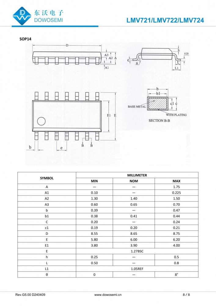 LMV721-DW datasheet page 8