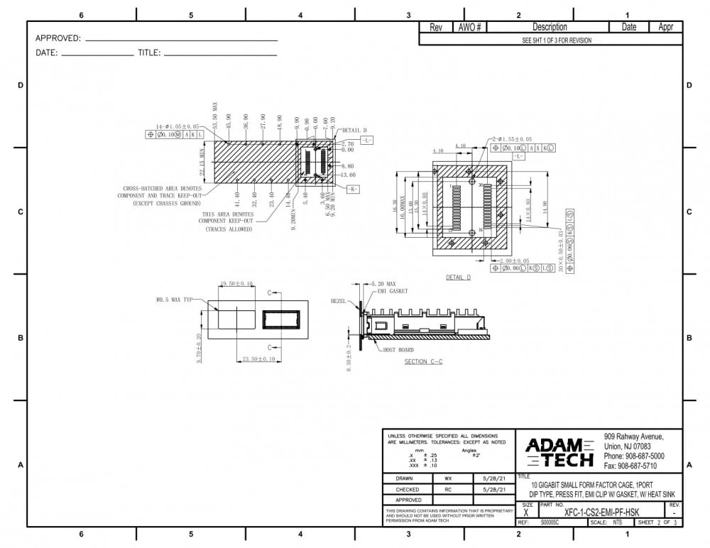 XFC-1-CS2-EMI-PF-HSK technical drawing page 2