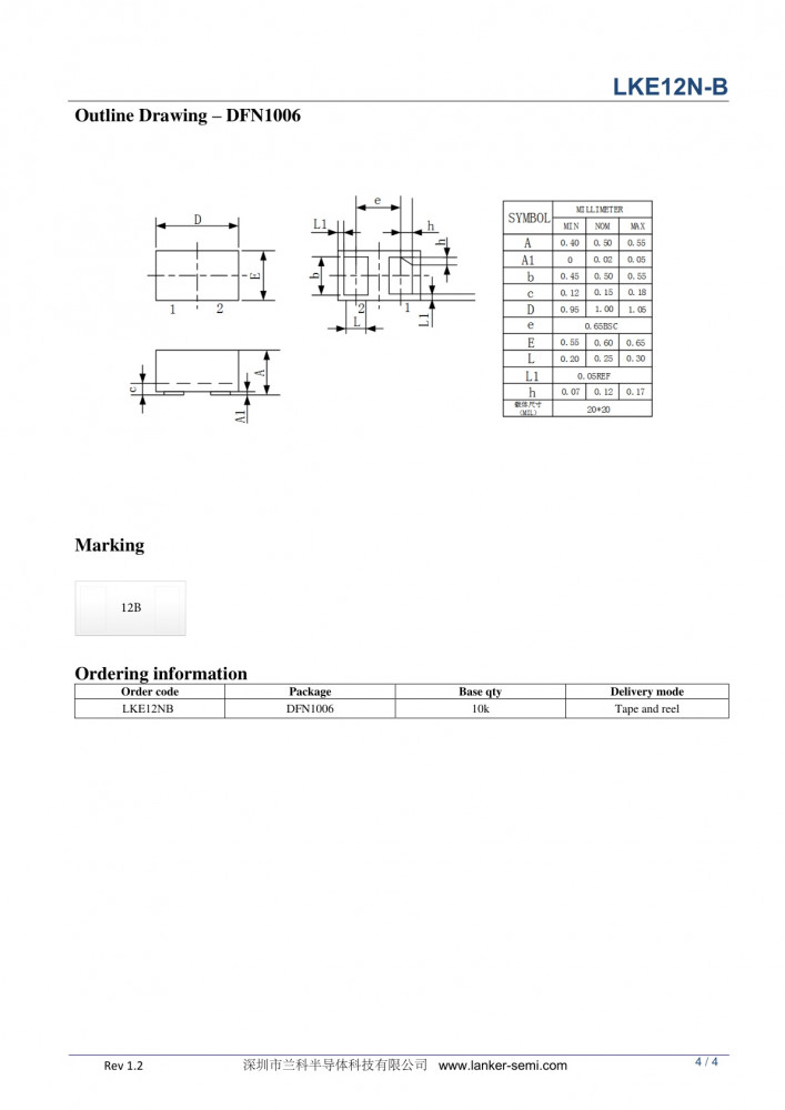 LKE12N-B datasheet page 4
