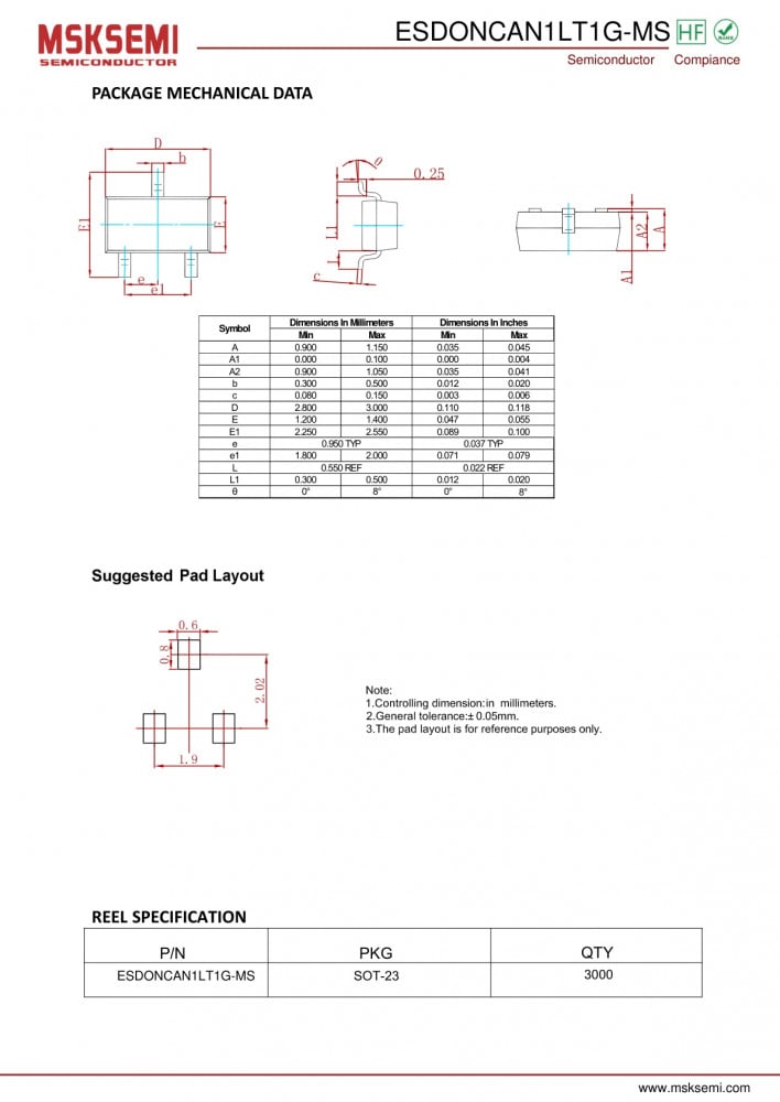 ESDONCAN1LT1G-MS datasheet page 5
