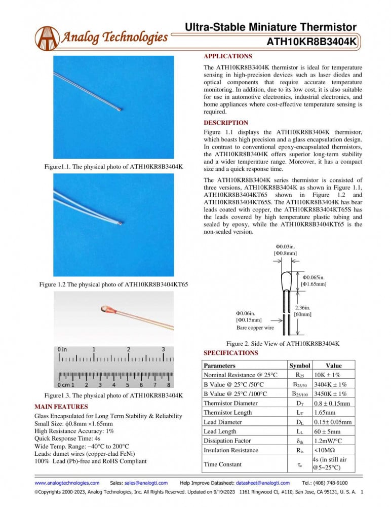 ATH10KR8B3404K technical document page 1