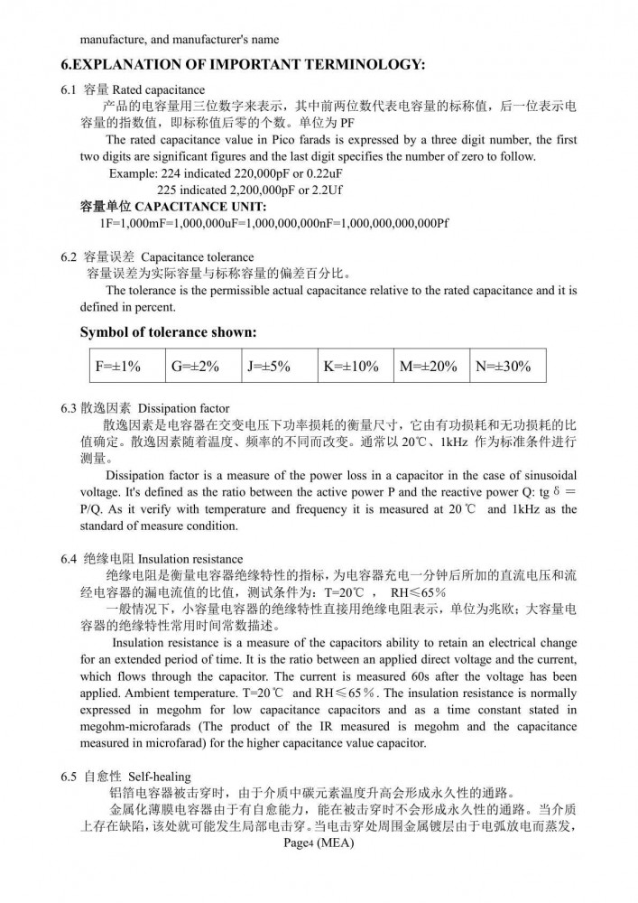 MEA224J630D01 specification page 4