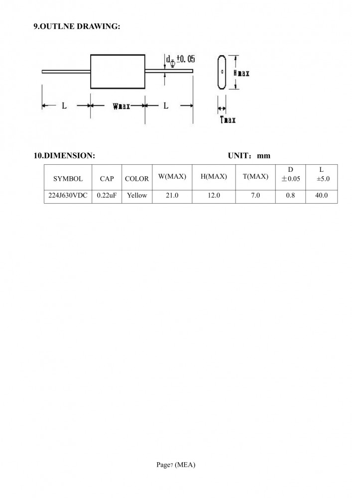 MEA224J630D01 specification page 7