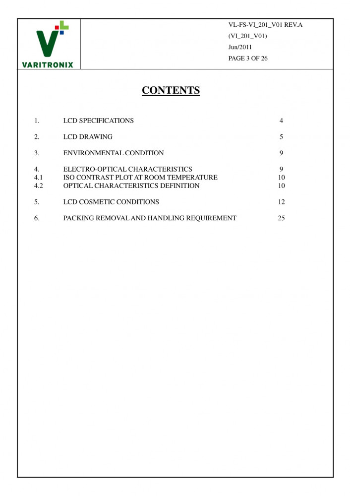 VI-201-DP specification page 3