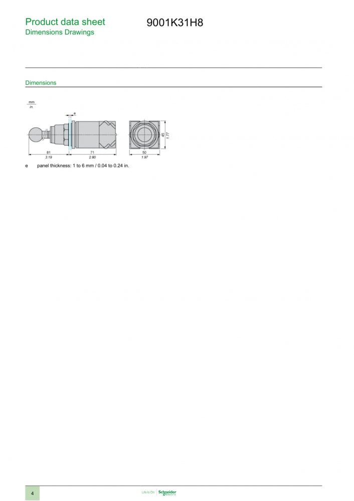 9001K31H8 technical document page 4