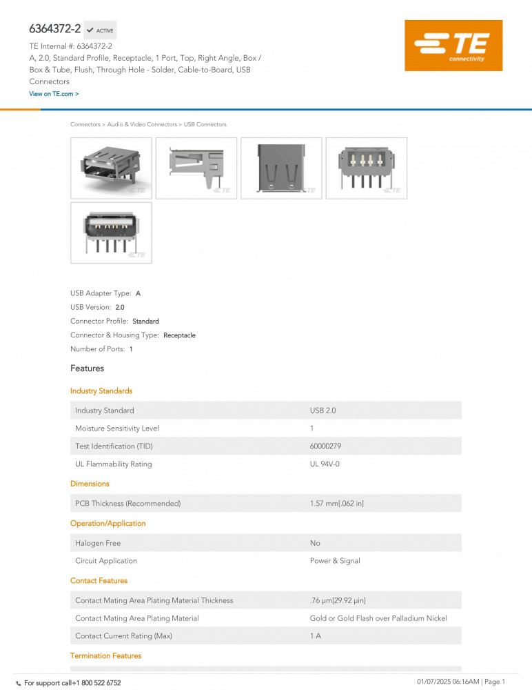 6364372-2 technical document page 1