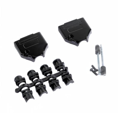 MH CONNECTORS MHDTZK15BKRAPCBK-K D-Sub Backshell Hood for sale
