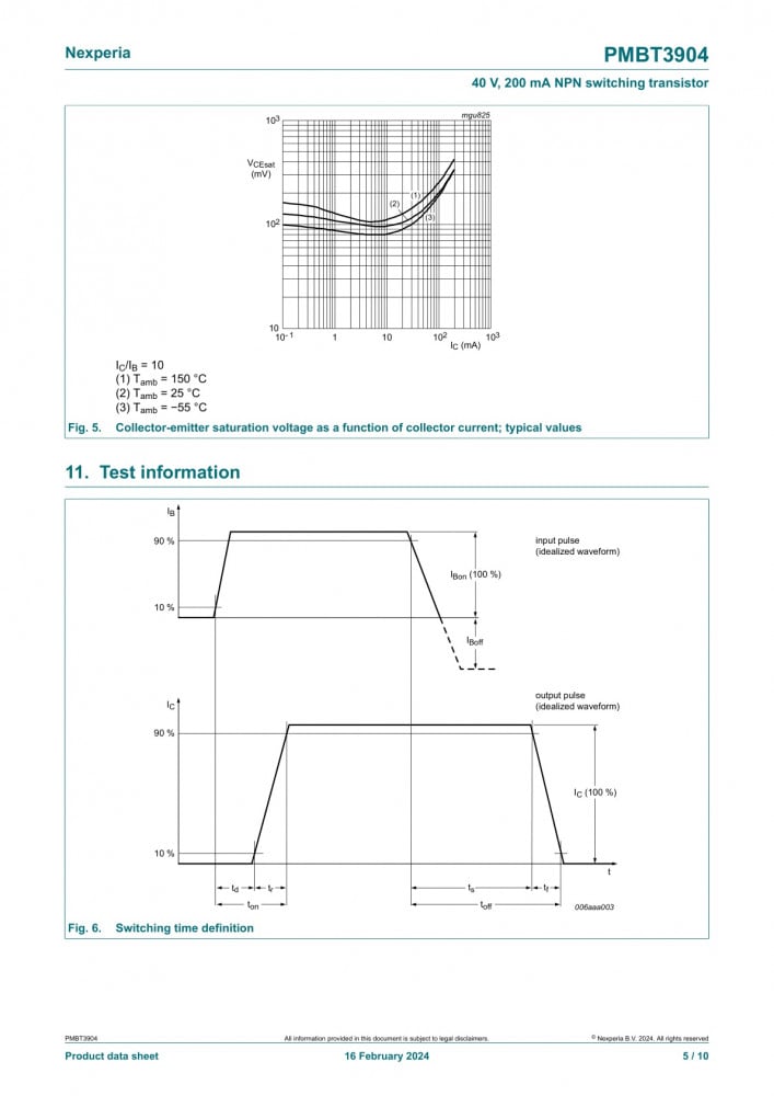 PMBT3904,215 datasheet page 5