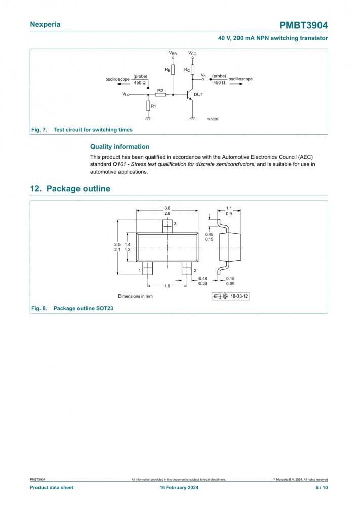PMBT3904,215 datasheet page 6