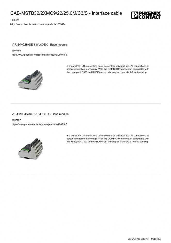 Phoenix Contact 1065474 document page 8