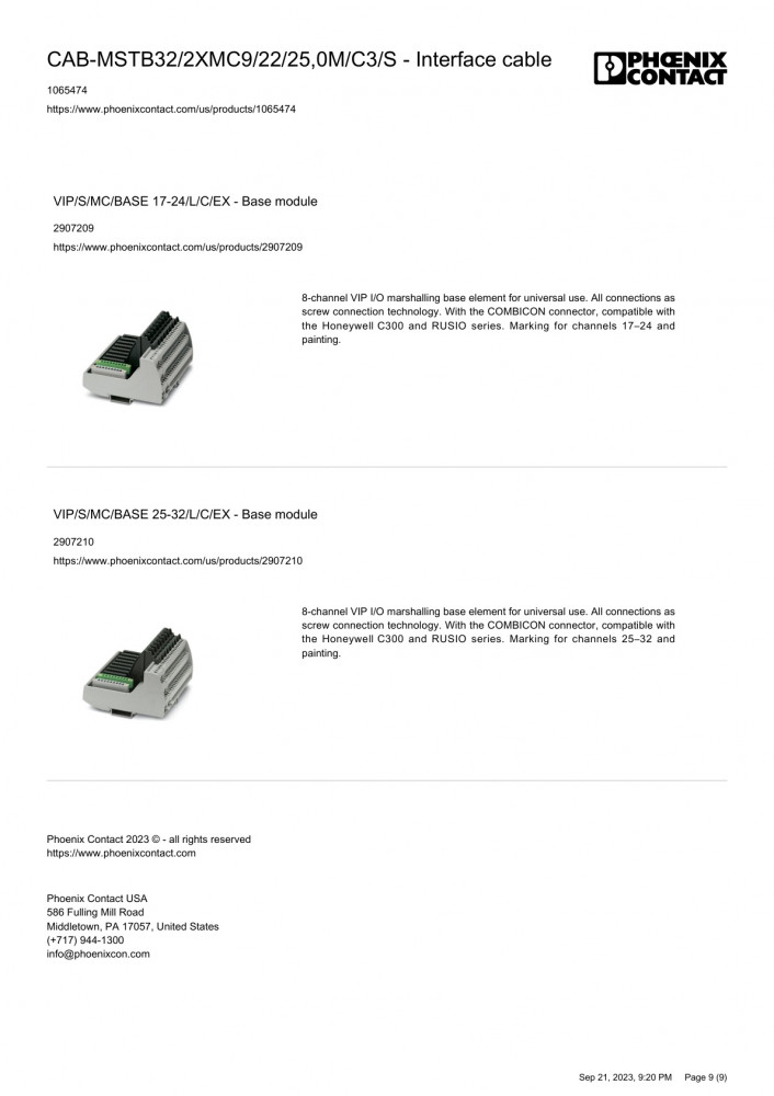Phoenix Contact 1065474 document page 9