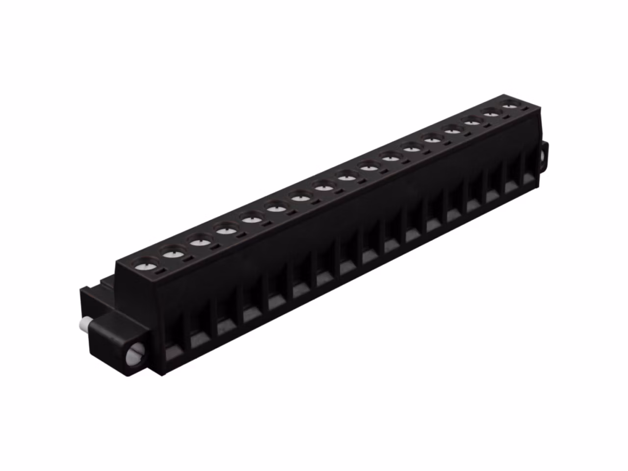 5.00mm Pitch Eurostyle Horizontal Plug, with Retention Screws, Gold (Au) Plated, Black, 17 Circuits for sale