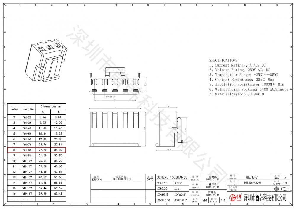 VH3.96-8Y document page 1