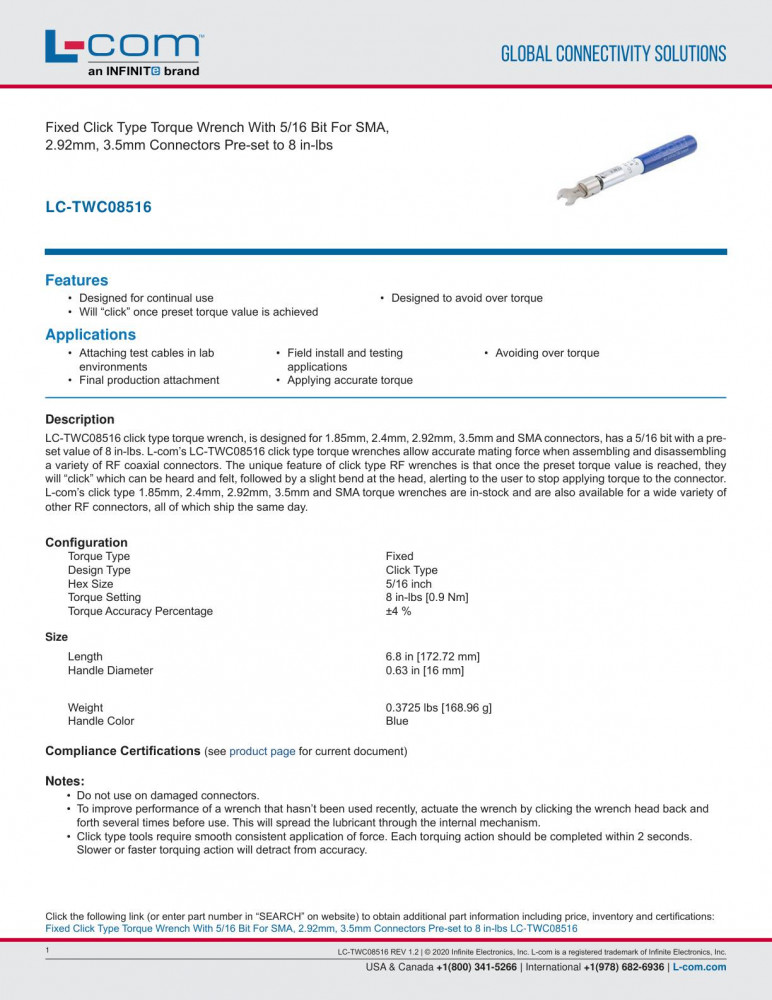 LC-TWC08516 technical document page 1