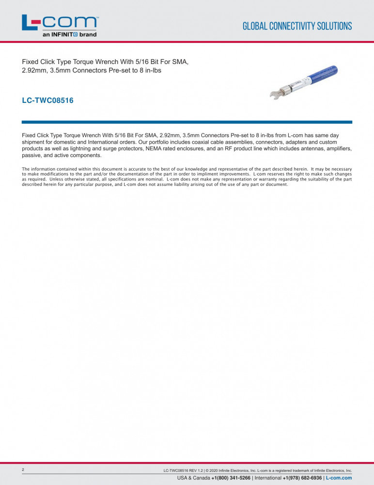 LC-TWC08516 technical document page 2