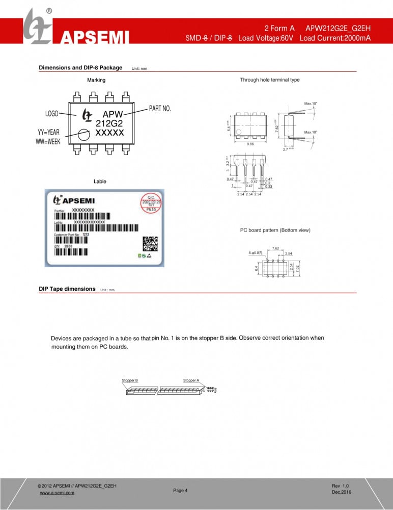 APW212G2EH datasheet page 4