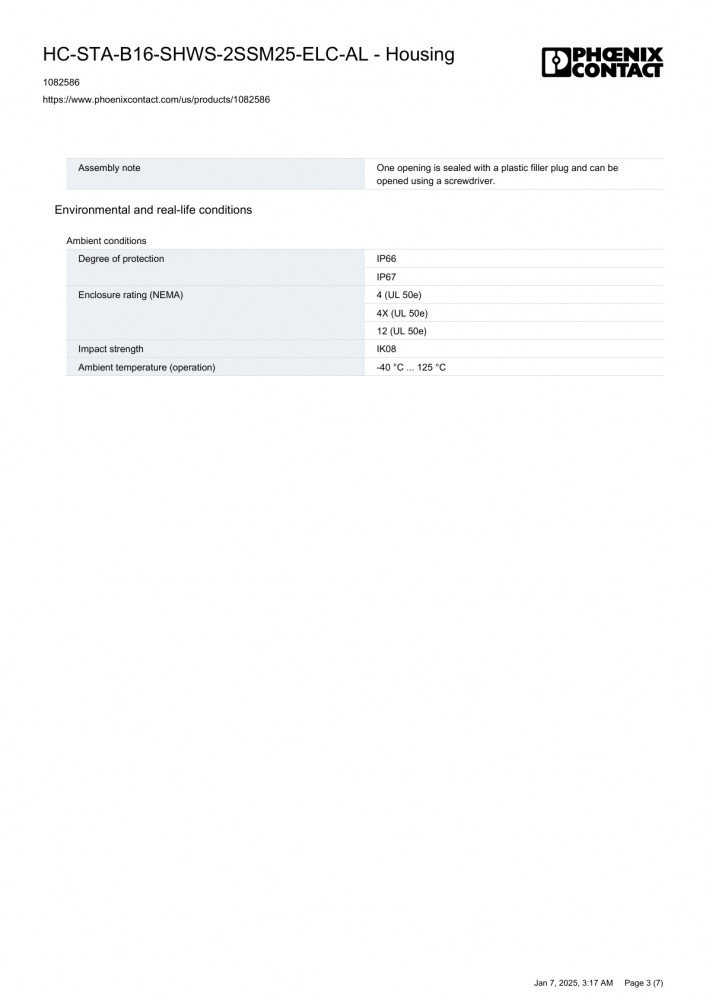 Phoenix Contact 1082586 technical document page 3