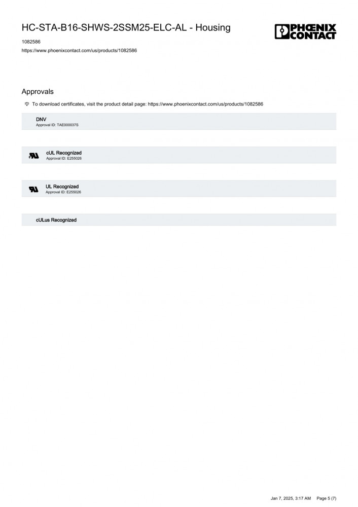Phoenix Contact 1082586 technical document page 5