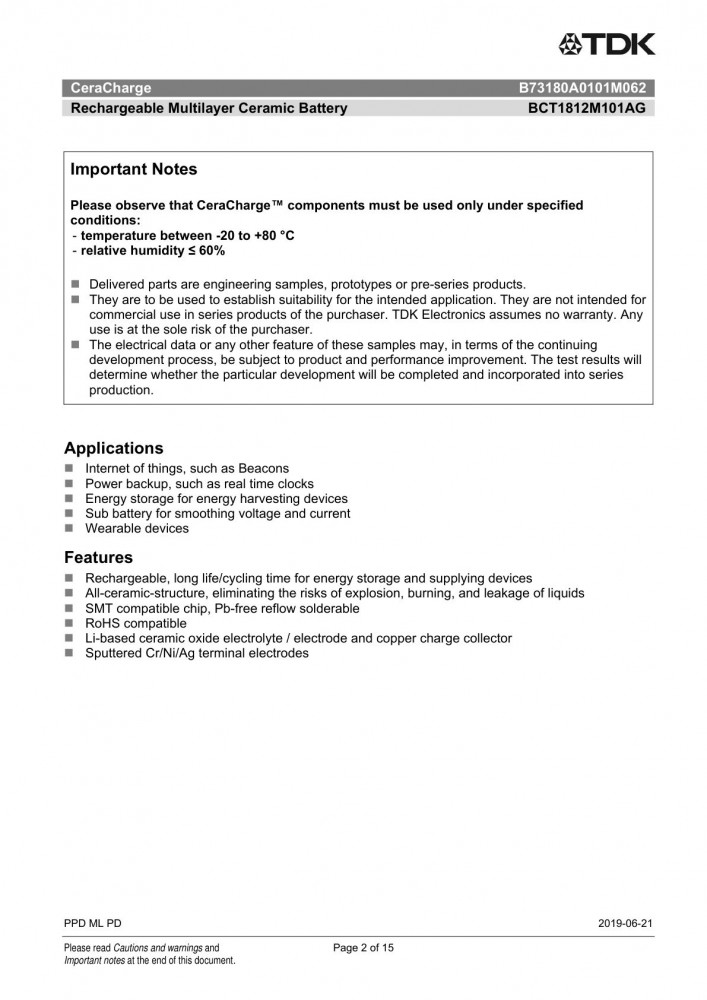 CeraCharge technical document page 2