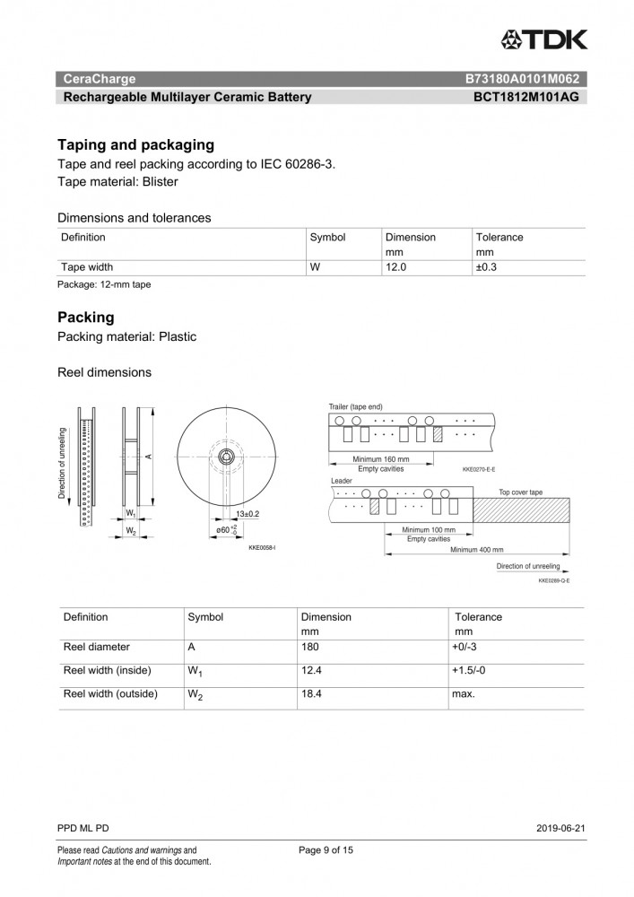 CeraCharge technical document page 9