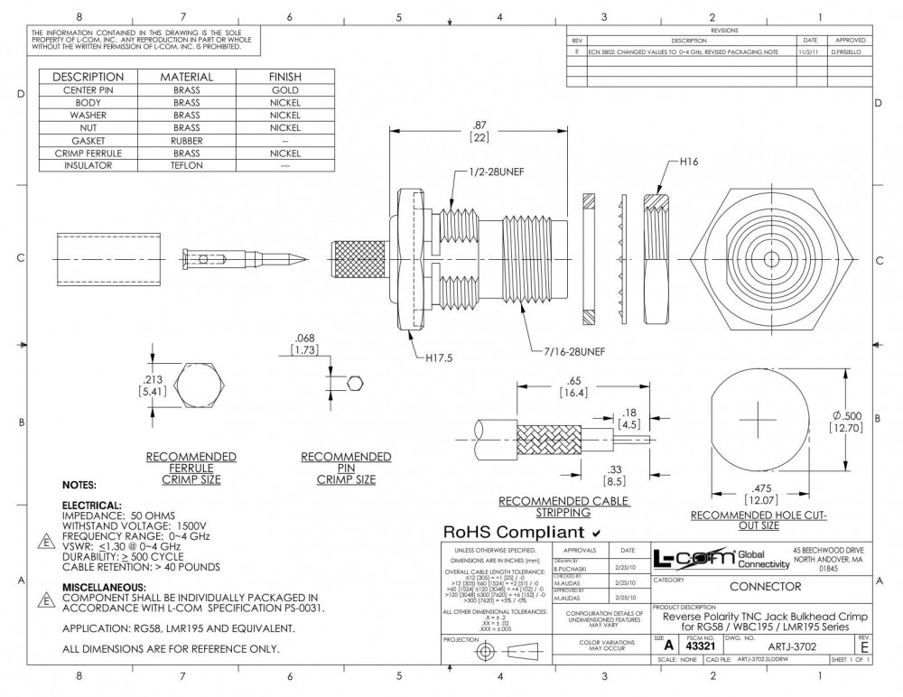 L-com ARTJ-3702 technical document preview