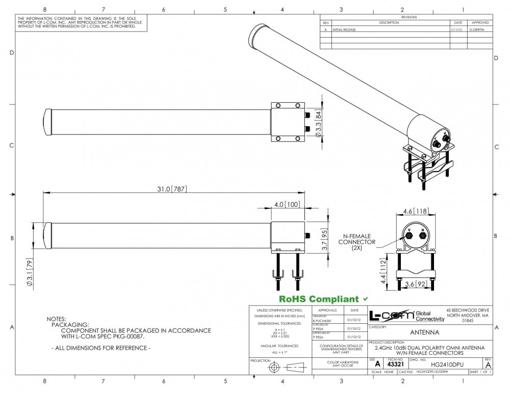 HG2410DPU technical document page