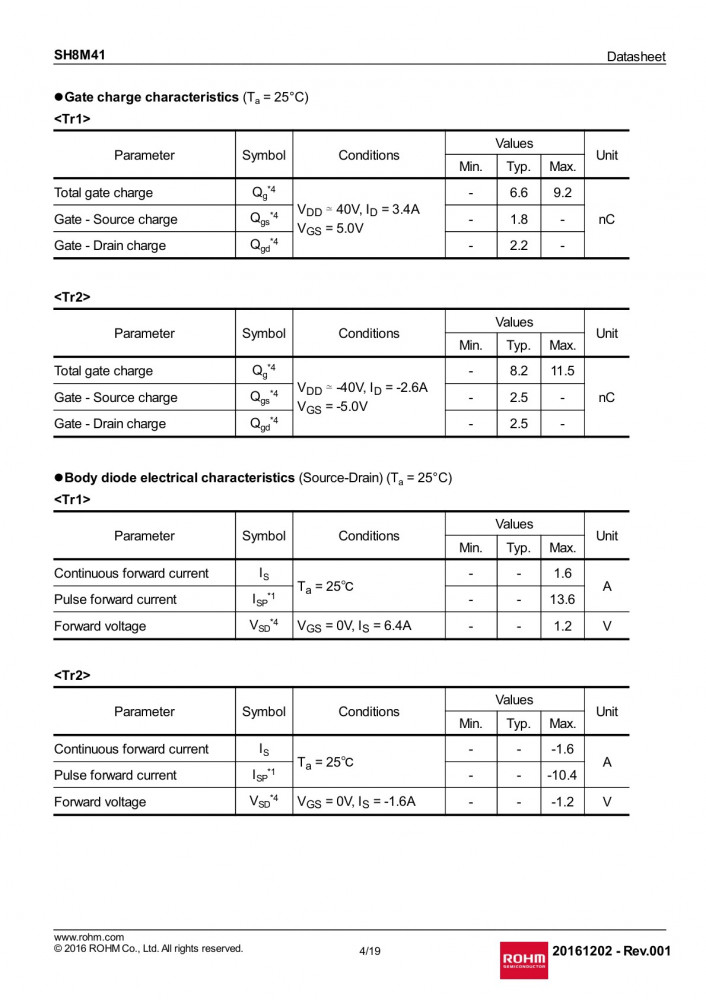 SH8M41TB1 datasheet page 4