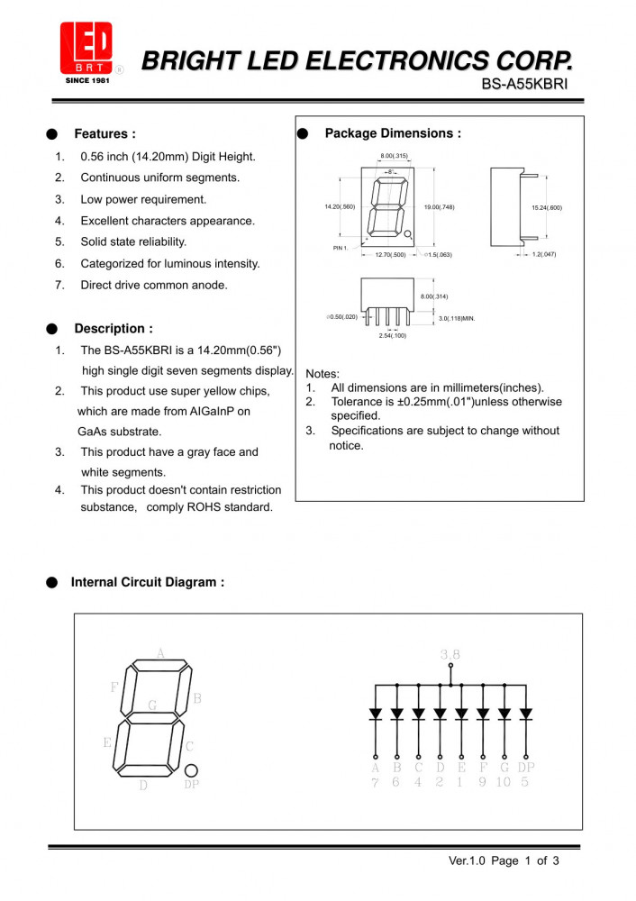 BS-A55KBRI technical document page 1