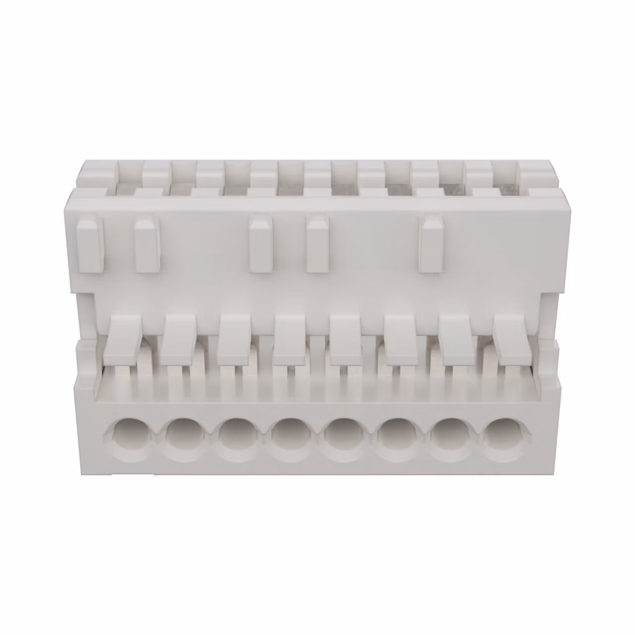 Appli-Mate RAST 2.5 IDT Housing, 2.50mm Pitch, Direct/Indirect, Female, 8 Circuits, Position Keys C, F, H and I Removed, Blue Color Stripe for sale