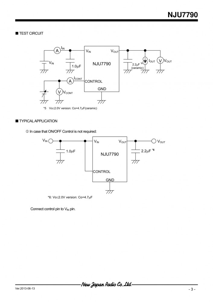 NJU7790 datasheet page 3