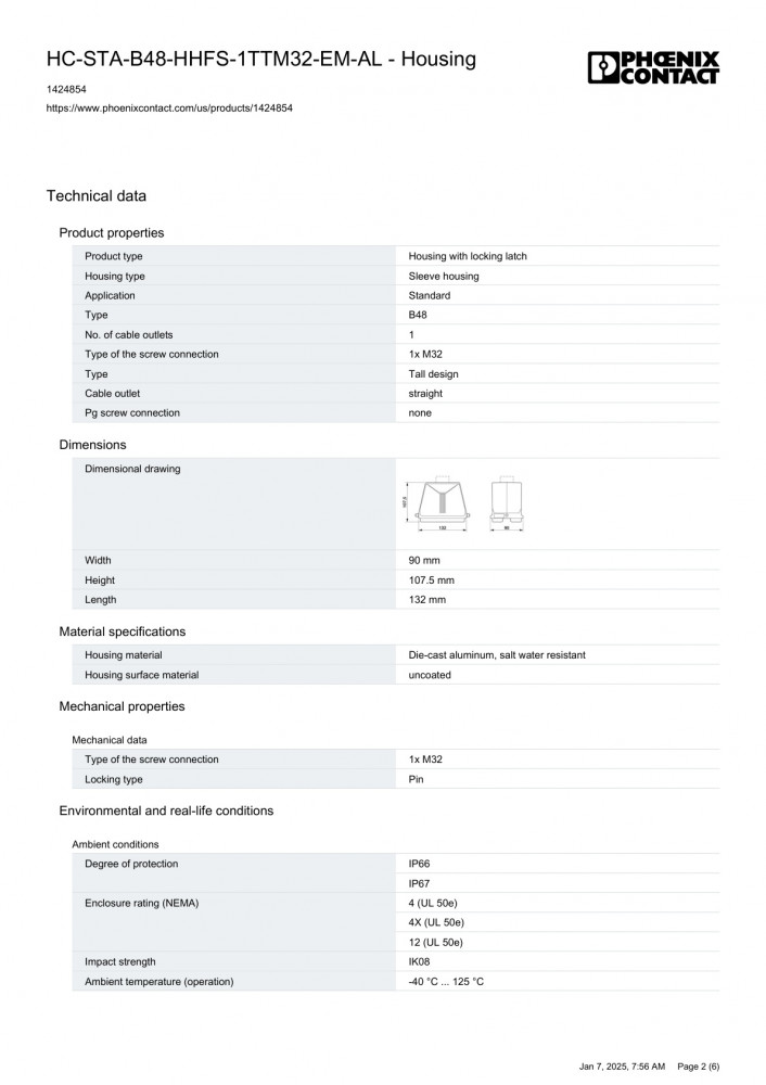 Phoenix Contact 1424854 product document page 2