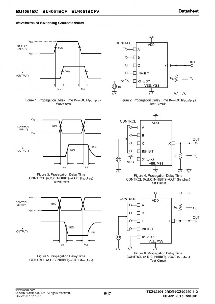 BU4051BCFV-E2 datasheet page 5