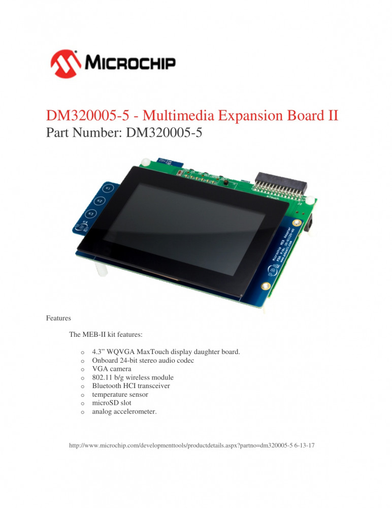 DM320005-5 technical document preview