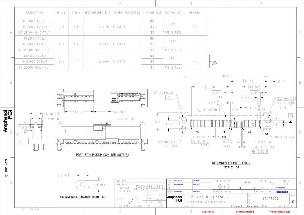 Amphenol 10123000 drawing page 2