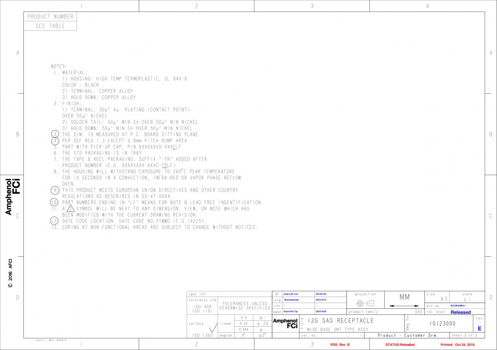 Amphenol 10123000 drawing page 3