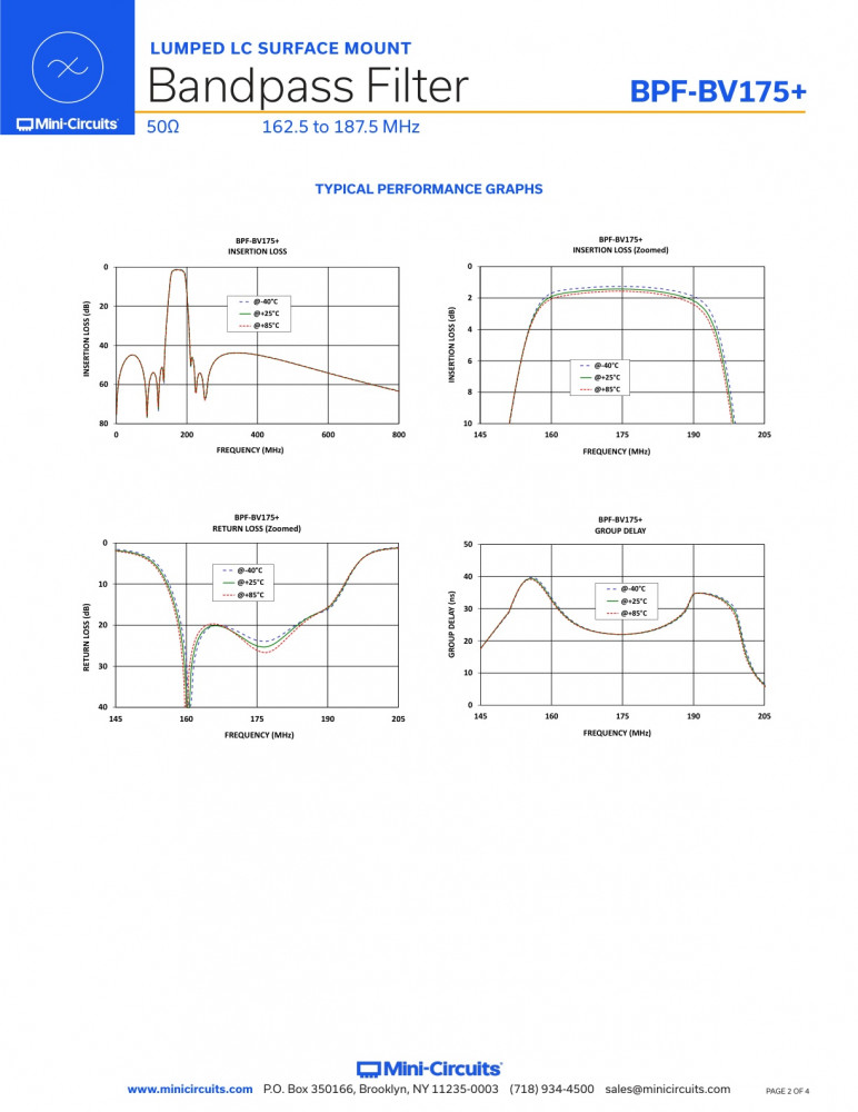 BPF-BV175+ technical document, page 2