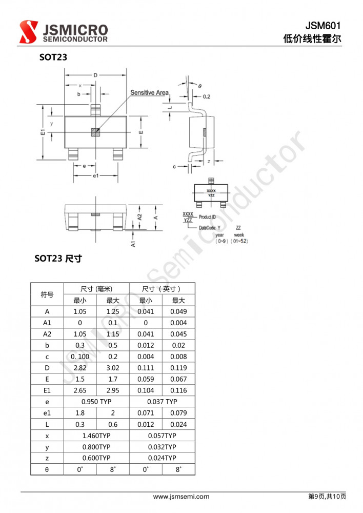 JSM601 datasheet page 9