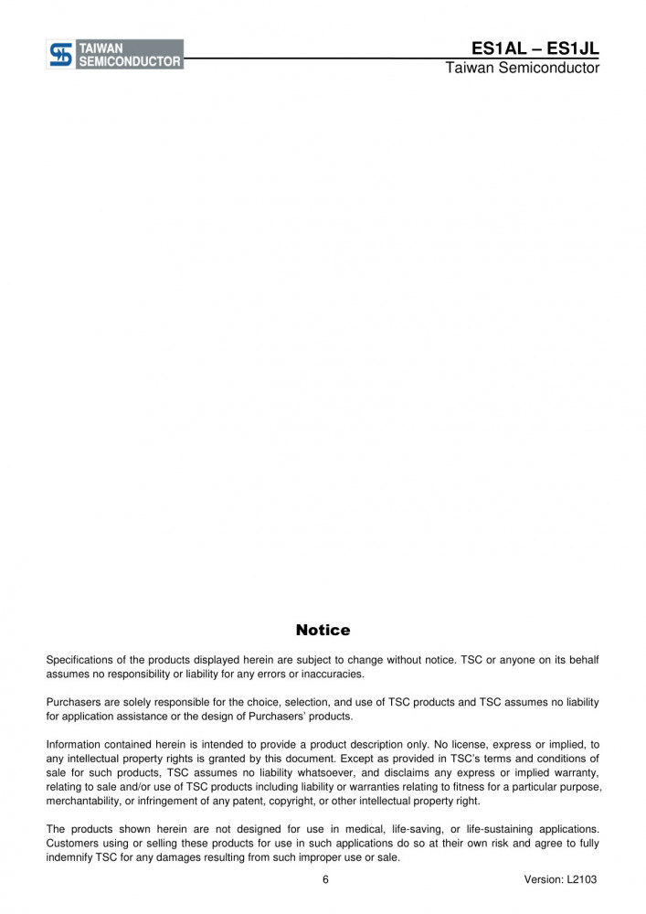 ES1AL datasheet page 6