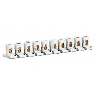 Line taps - capacity per tap 2x16 mm² - w. 21 mm - strip of 10 separable for sale