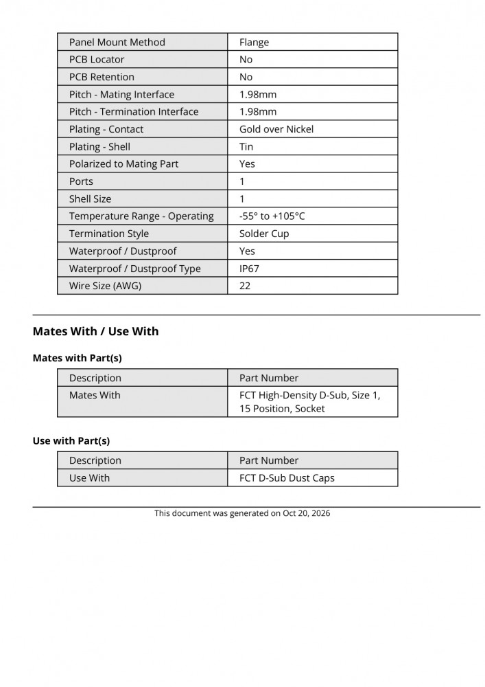MOLEX 1731140231 technical drawing preview, page 3
