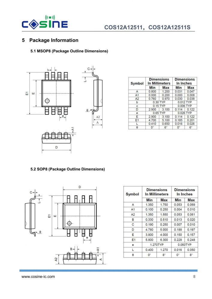 COS12A12511S datasheet page 8