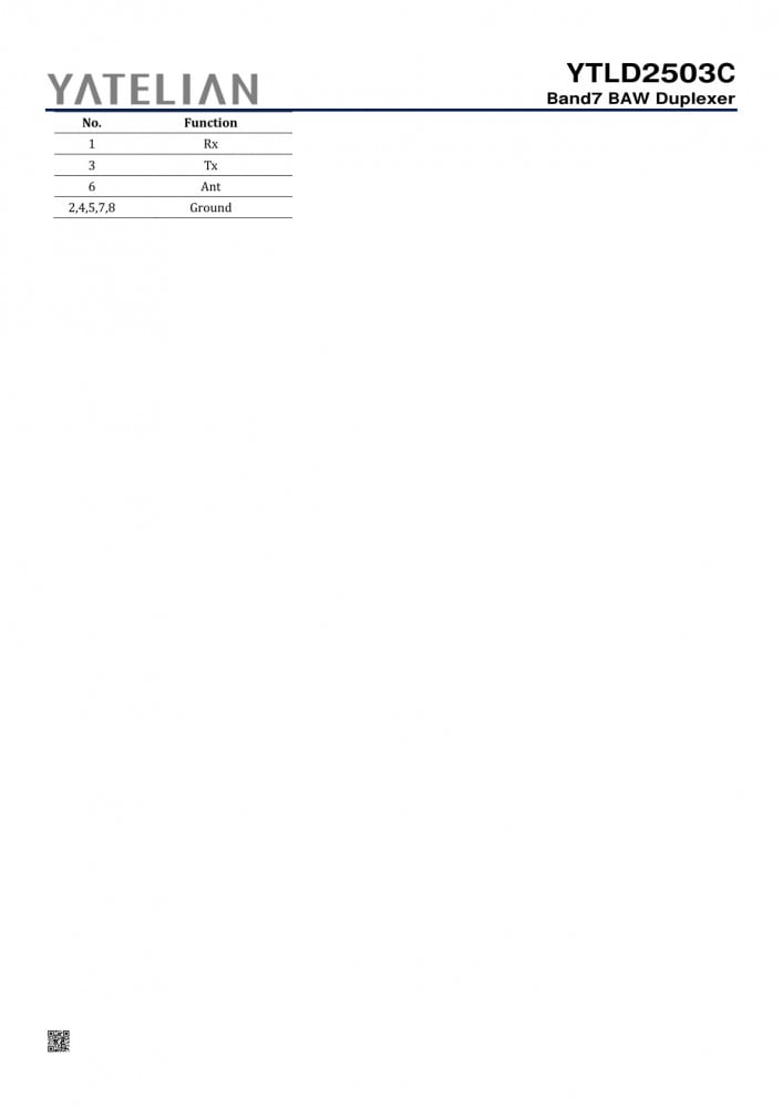YTLD2503C technical document page 2
