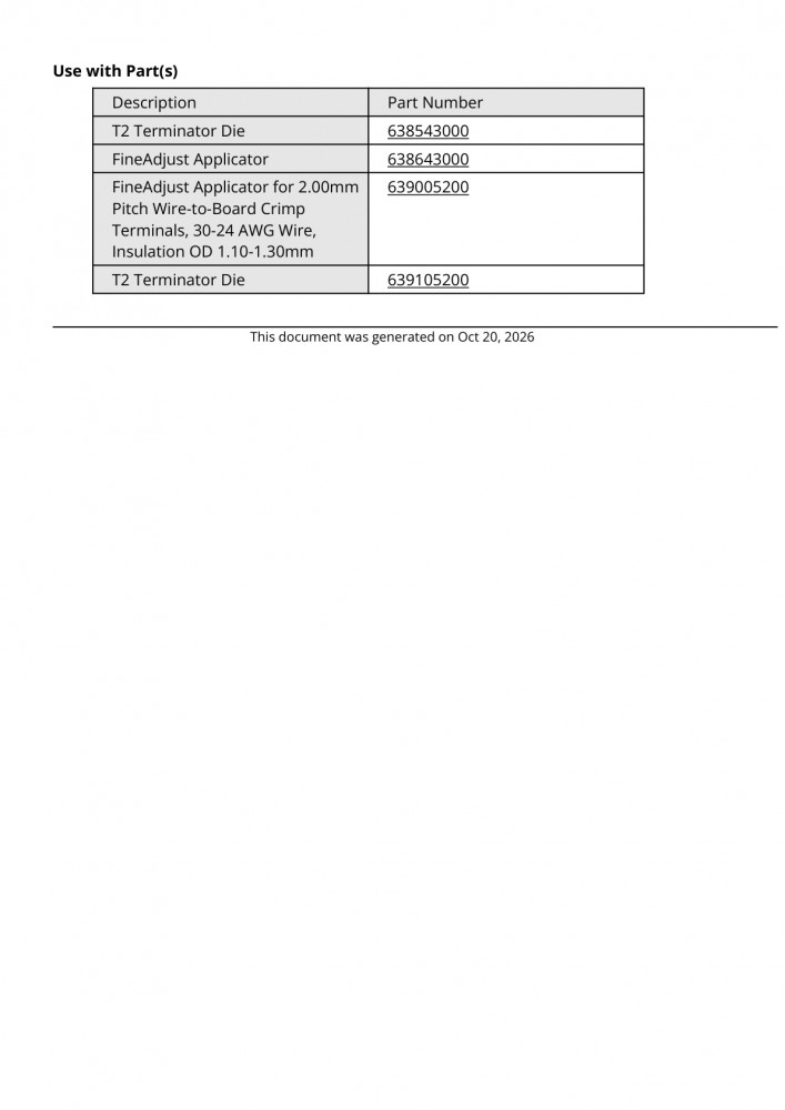 Tooling document preview, page 3
