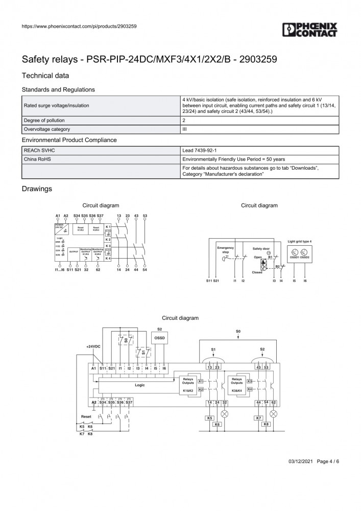 Phoenix Contact 2903259 technical document page 4