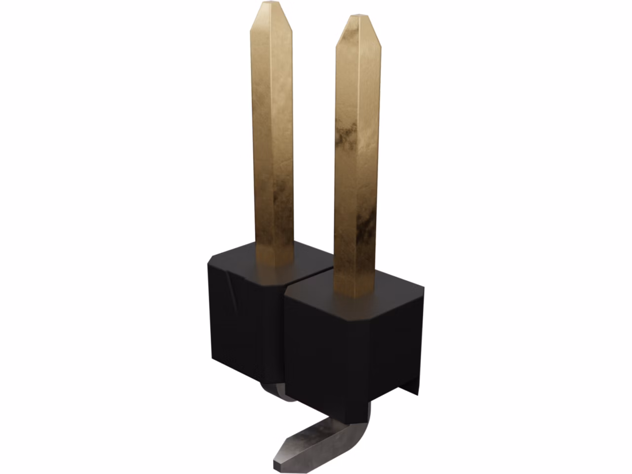 C-Grid / SL Header, Surface Mount, Breakaway, Vertical, 2 Circuits, 0.38µm Gold (Au) Plating, Tray Packaging without Cap, Lead-Free for sale
